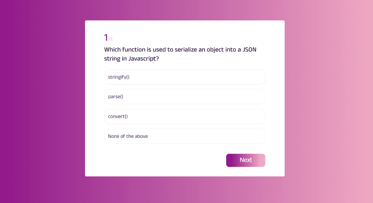 6 Steps to Create a Quiz App in ReactJS